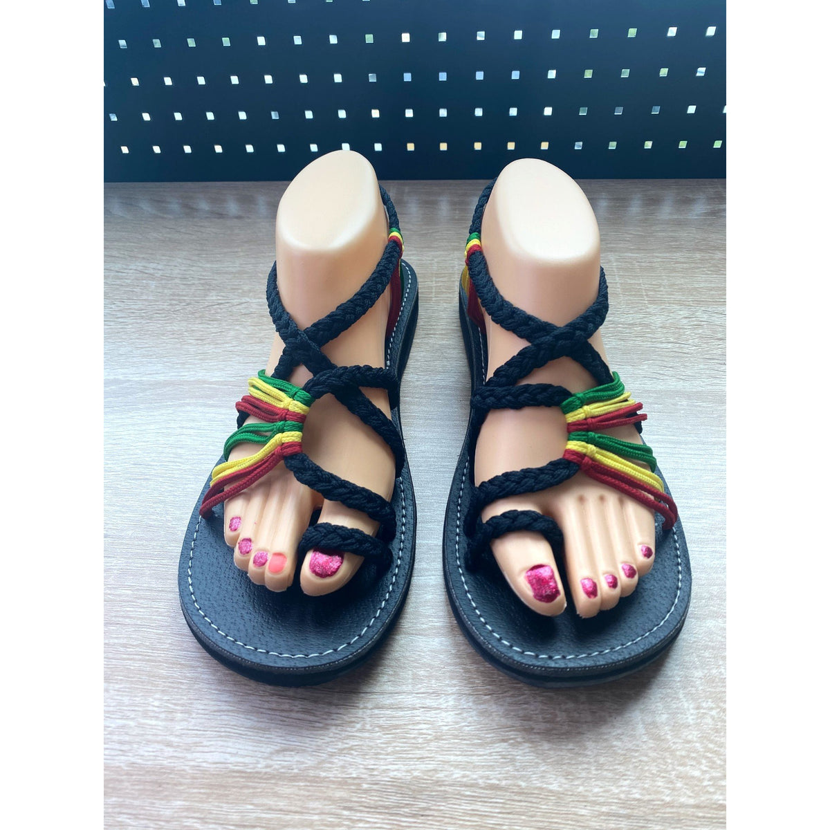 Shoes - Braided Sandals Rasta-1 – KULTURAL VIBEZ