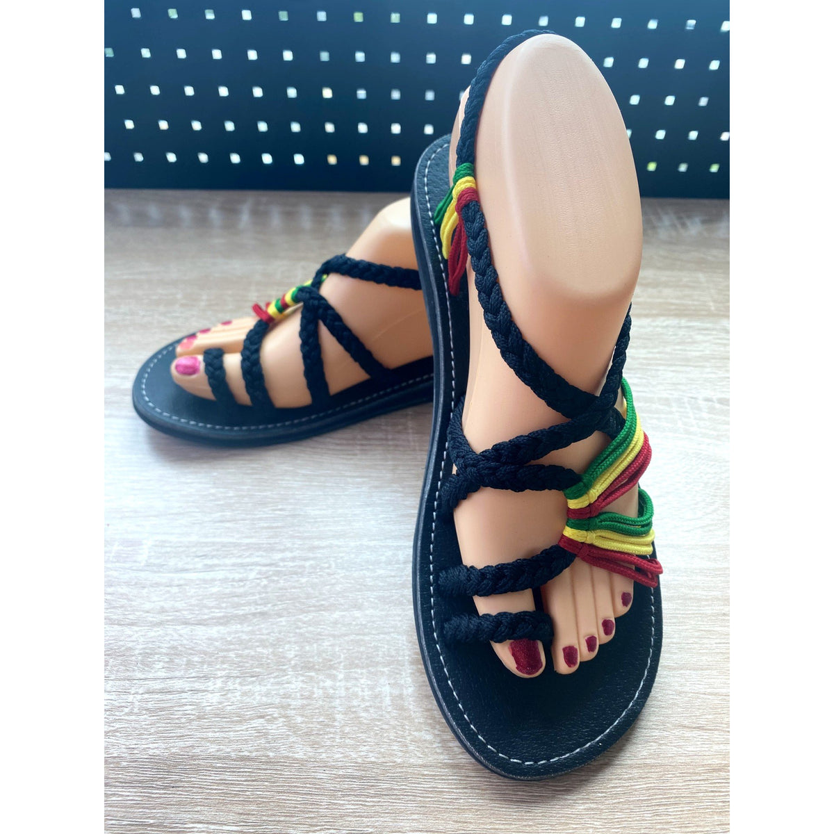 Shoes - Braided Sandals Rasta-1 – KULTURAL VIBEZ